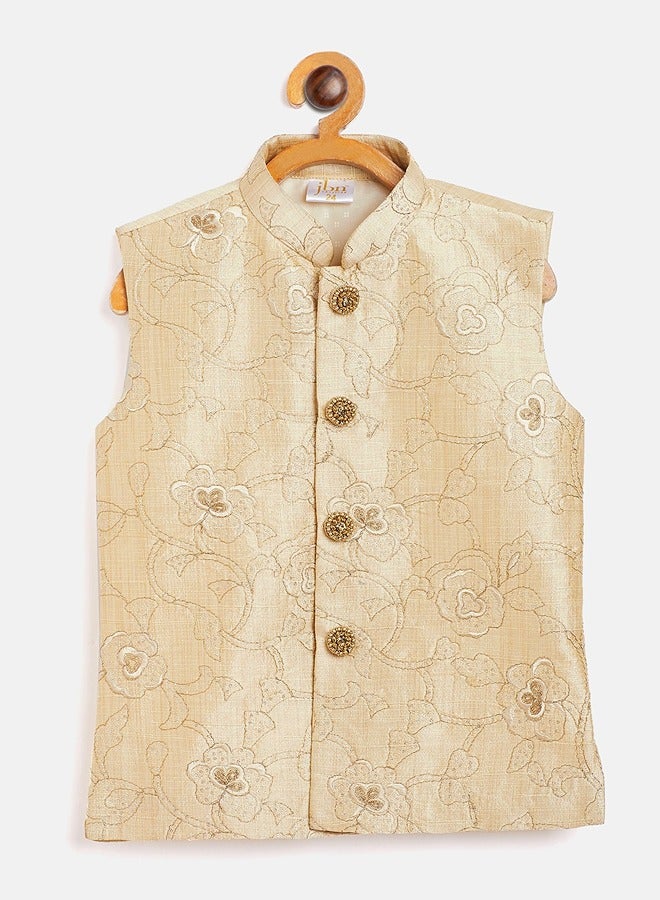 PRASHA Boys' Beige Nehru Jacket | Best Price UAE | Dubai, Abu Dhabi