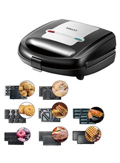sokany 8-In-1 Non-Stick Multi Snacks Maker with Sandwich plate/Waffle ...