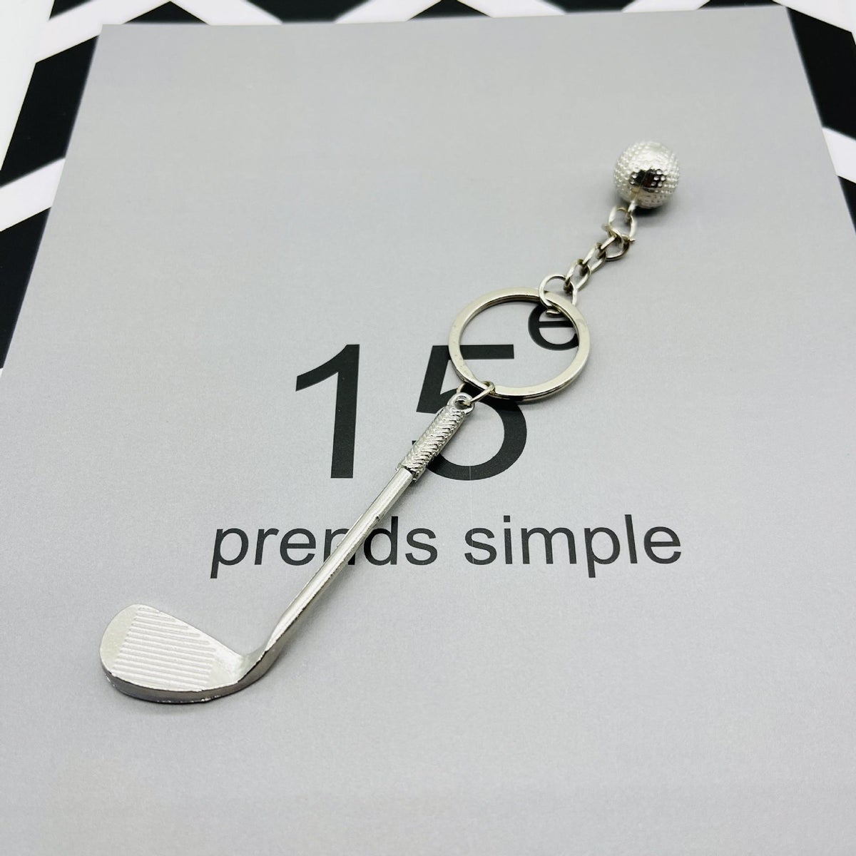 Generic All-Metal Golf Keychain Pendant Simulation Mini Sports Ball ...