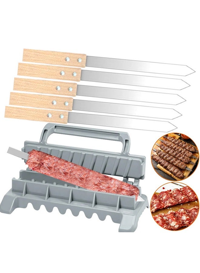 Generic Plastic Kebab Maker Mold Press Meat Skewer BBQ Kebab for ...