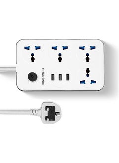 SKY-TOUCH Power Strips Extension Cord 6 Outlets, Universal Plug Adapter ...