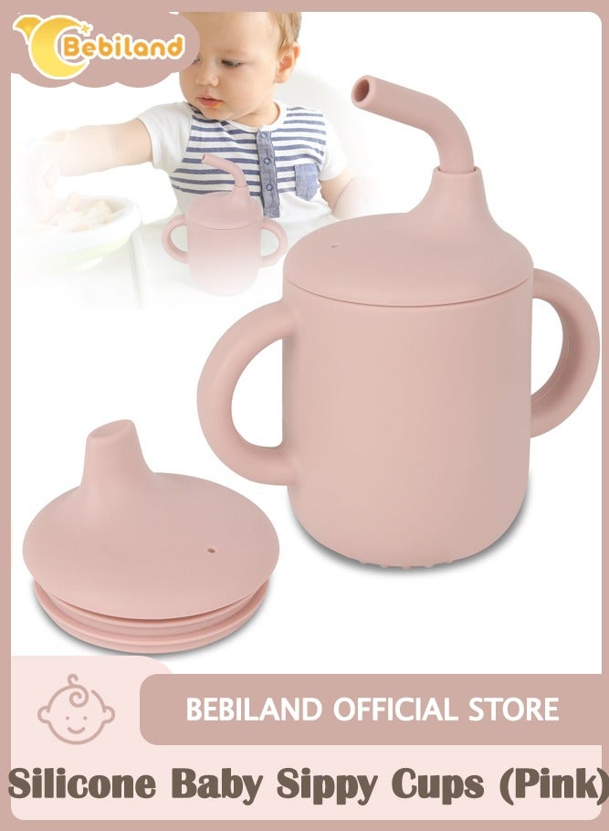 Bebiland 3 in 1 Silicone Baby Sippy Cups, 3 Stages Training Cup Straw ...