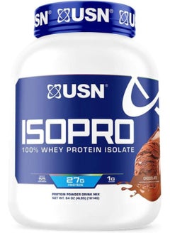 USN USN ISOPRO, 100% Whey Protein Isolate, Chocolate Flavor, 1.8 Kg ...