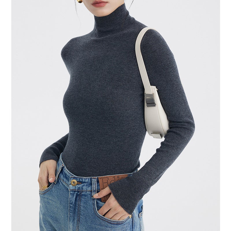 Generic 8 Color Swan Collar Bottoming Shirt Australian Merino Fine Wool ...