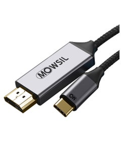 MOWSIL USB C to HDMI Cable 2M,USB 3.1 Type C Thunderbolt 3 to HDMI 4K ...