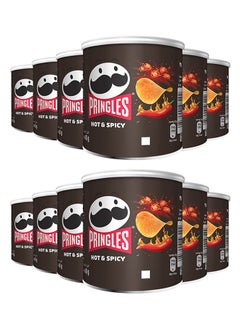 Pringles Hot And Spicy Chips 40grams Pack of 12 UAE | Dubai, Abu Dhabi
