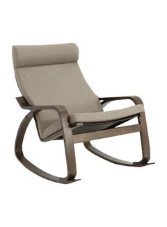 Micasa High-Quality and Durable Rocking Chair Beige and Brown 82 x 30 x ...