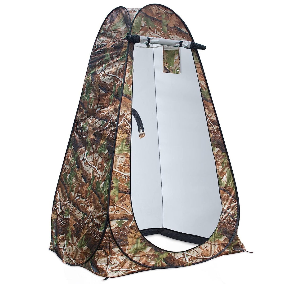 BLEQYS ® Polyester Portable Pop Up Toilet Tent for Camping Beach Shower ...