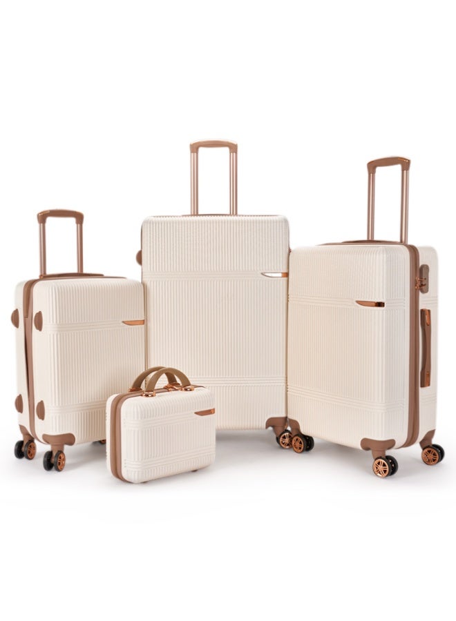 LIMRA Travel bags 4-piece luggage set beige/gold | Best Price KSA ...