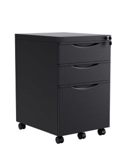 Protector Protector 3 Drawer File Cabinet with Lock, Under Desk Metal ...