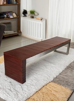 RIGID Stainless Steel Bench with Wooden Top 45x182x43cm | Best Price ...