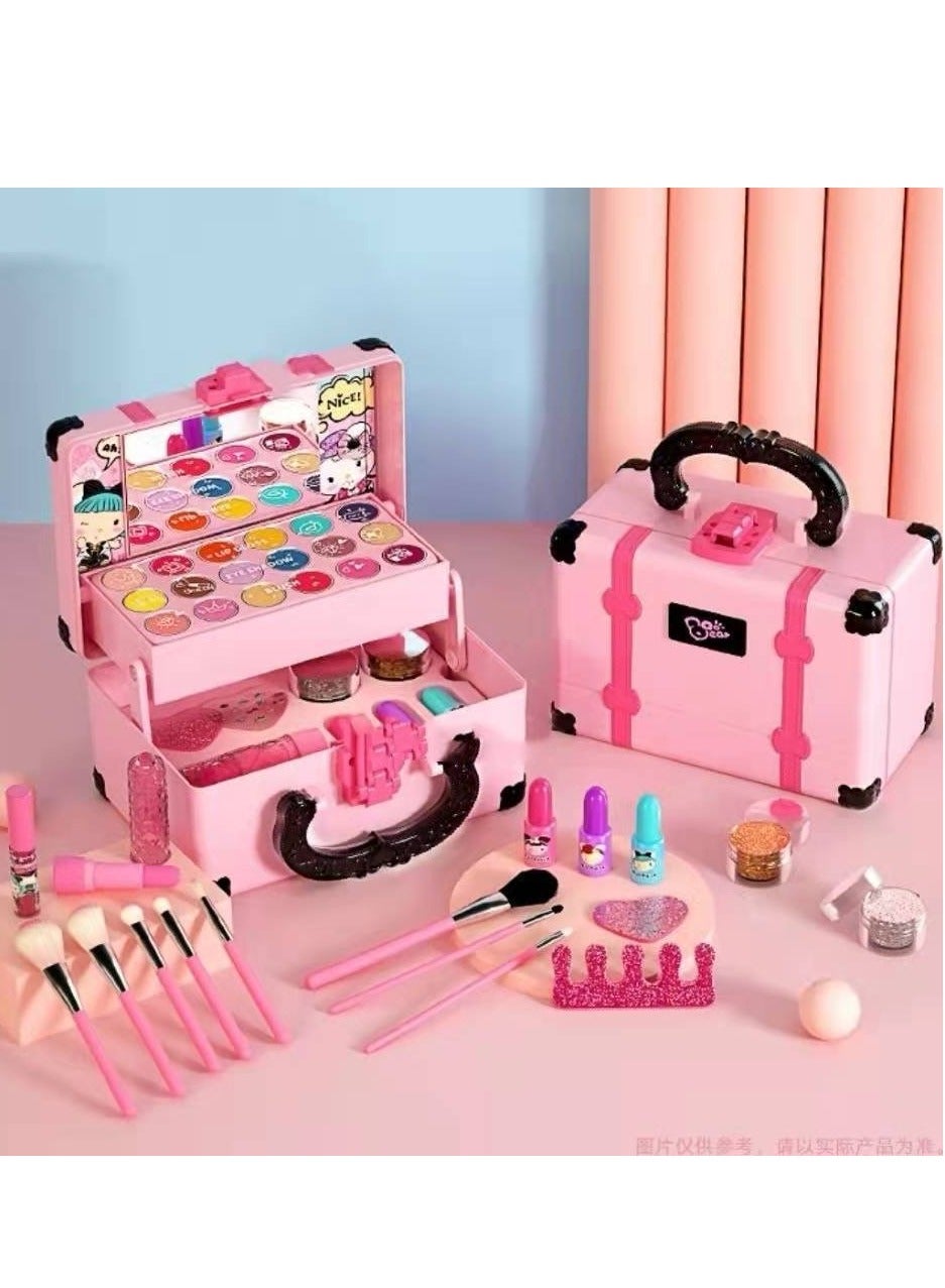 Generic Kids Makeup Kit for Girls, Cosmetic Beauty Set, Portable Makeup ...