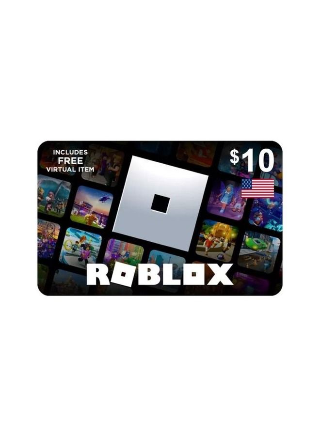 ROBLOX Roblox Digital Card $10 only for US Account (Delivery via SMS ...