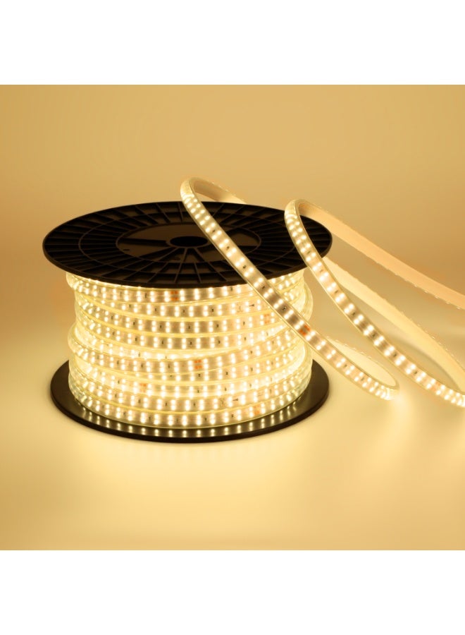 Generic 50M IP65 Waterproof LED Strip light, 220V WarmWhite light ...