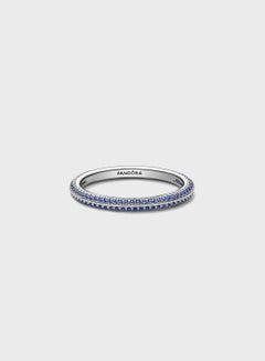 Buy Pandora Silver-Blue Pandora Me Blue PavÃ© Ring for Women in UAE