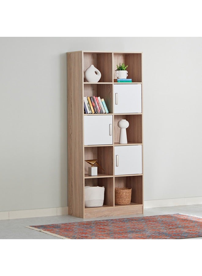 Home Box Alford Cooper Bookcase With 3 Doors 80 x 190 x 39.5 cm | Best ...
