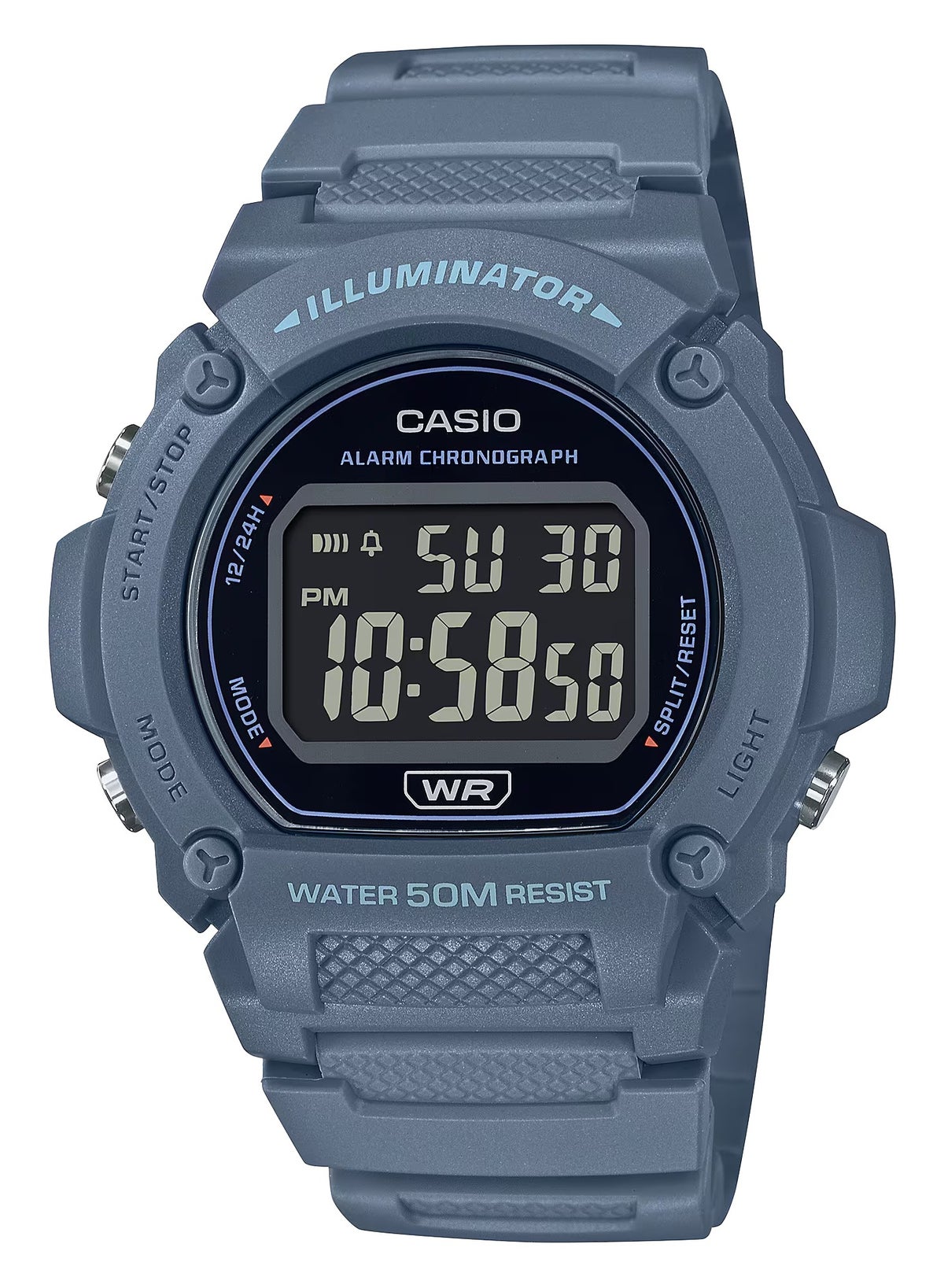CASIO Standard Resin Digital Watch W-219HC-2BVDF | Best Price UAE ...