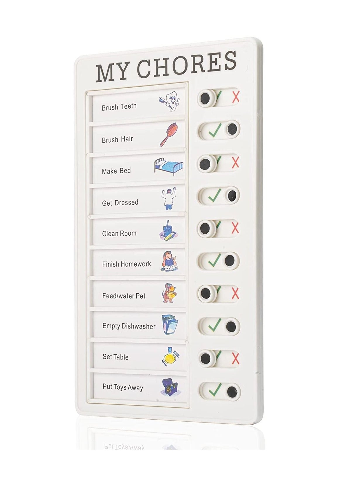 Generic My Chores Checklist Daily To Do List for Child Kids Plastic ...