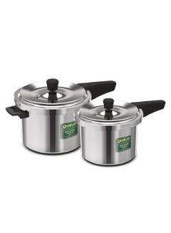 DELICI 5Ltr + 3LtrLiters Aluminum Pressure Cooker Combo (5Ltr + 3Ltr ...