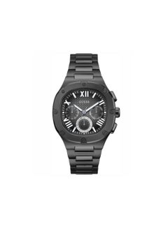 GUESS Headline Black Dial Square Case Multi-Function Men Watch ...