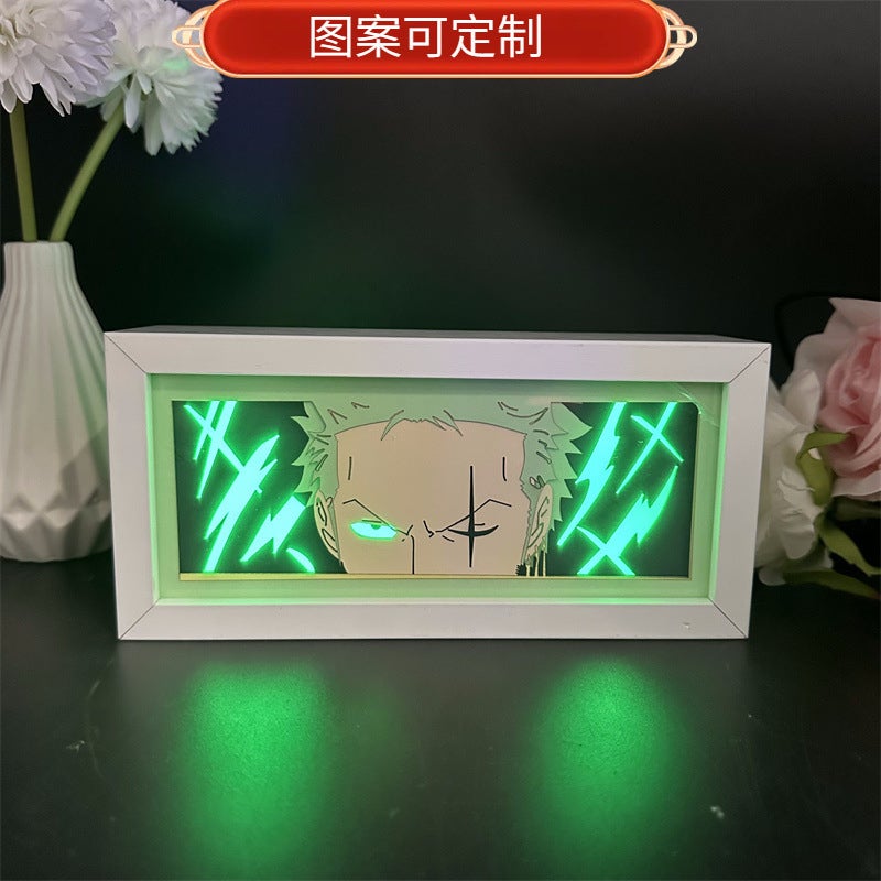 Generic One Piece Paper Carving Lamp Luffy Solon Cartoon Handmade ...