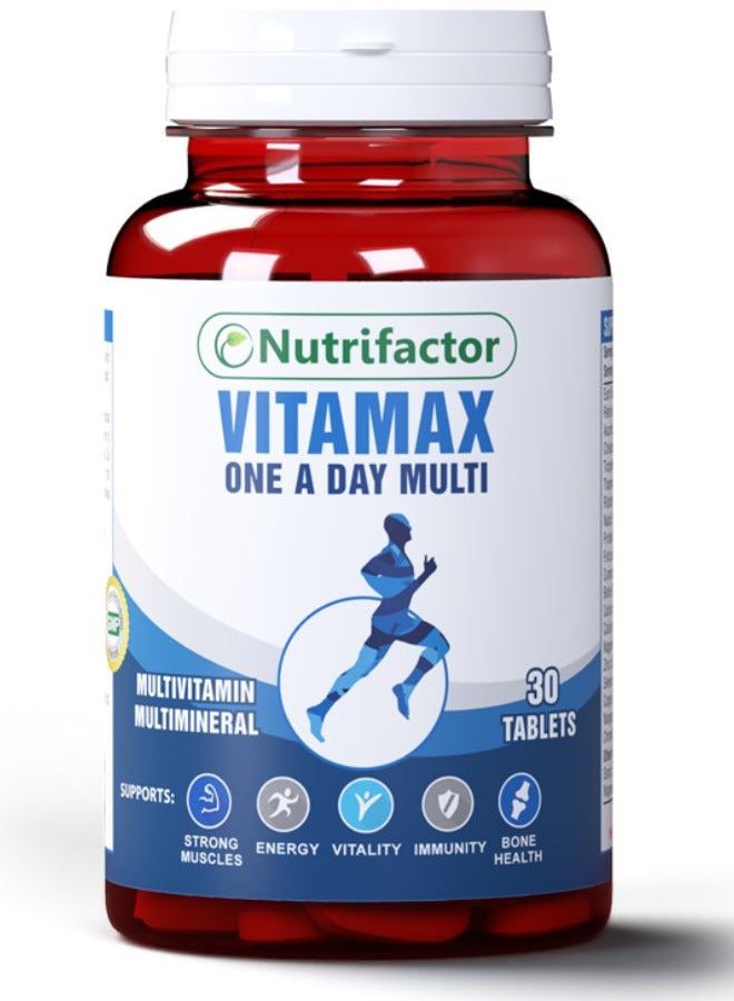 Nutrifactor Vitamax Men’s Multivitamin Tablets for Energy, Performance ...