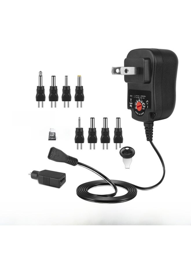 Generic Power Supply 3-12V Adjustable Voltage Multi-function Adapter ...