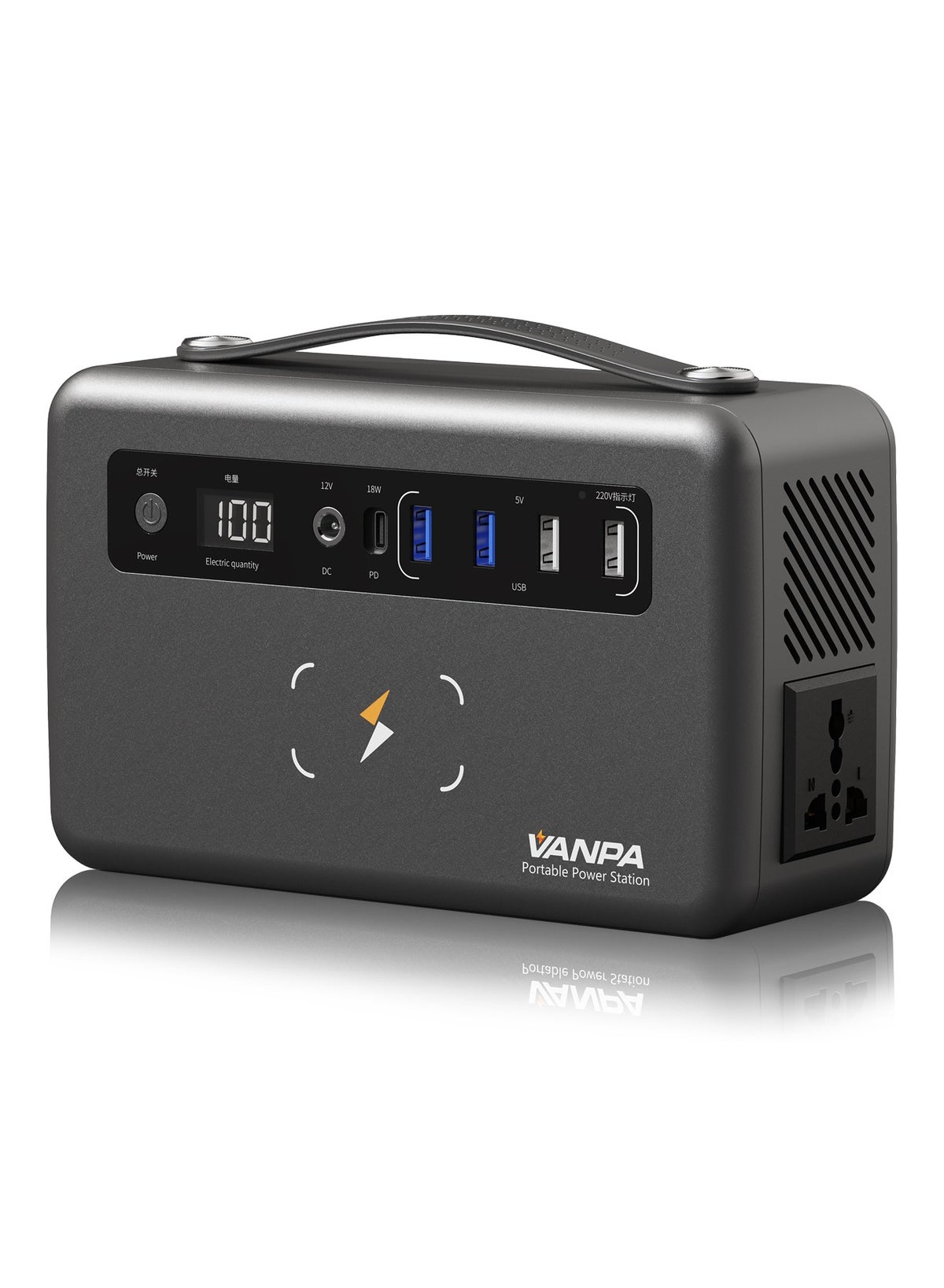 VANPA 200W Portable Power Station, Max 180wh Lithium Battery Solar ...