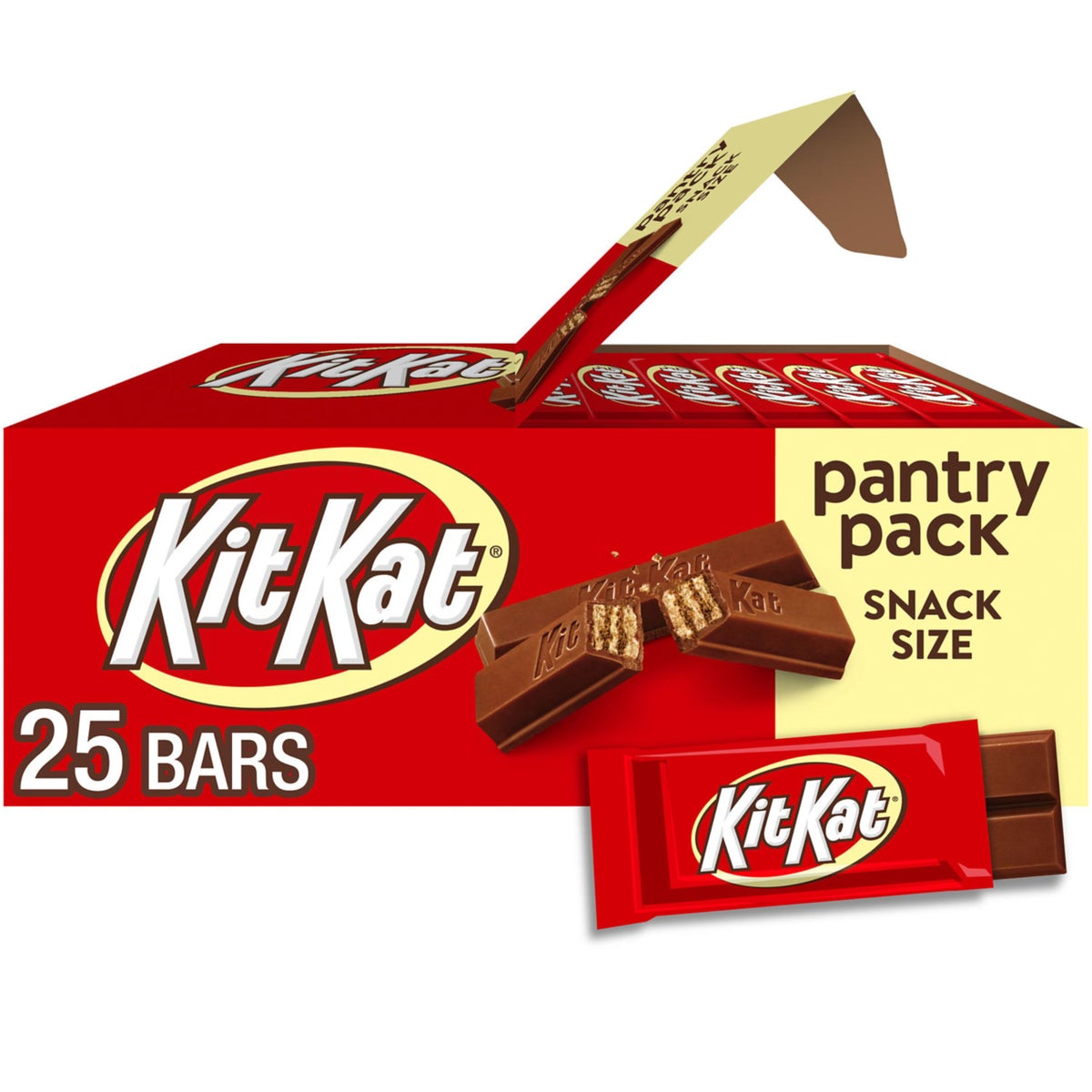 Kit Kat KIT KAT Milk Chocolate Wafer Snack Size, Candy Pantry Pack, 12. ...