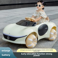 Generic Childrens electric car baby childrens car baby boy girl remote ...