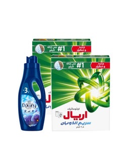 Ariel Ariel Automatic Washing Soap, 2.5 kg × 2 pieces + Downy Fabric ...