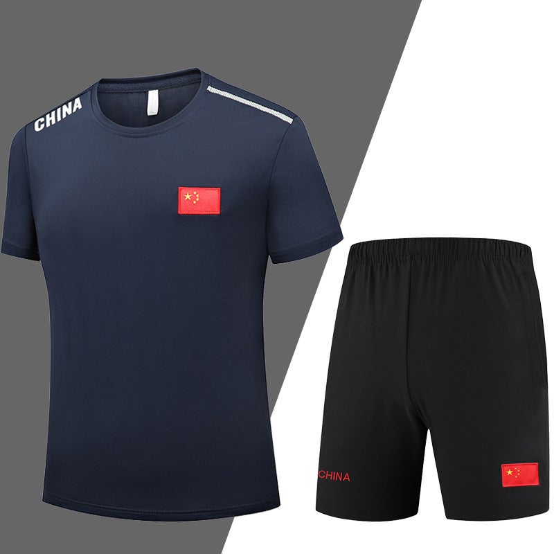 Generic Chinese Team Short-Sleeved Shorts Sportswear Suit Kidsren'S ...