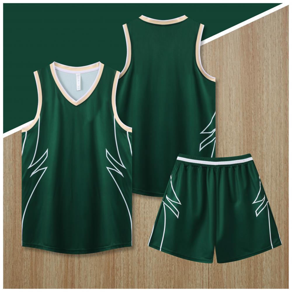 Generic Approval V Neck Color Matching Basketball Uniform Suit Adult ...