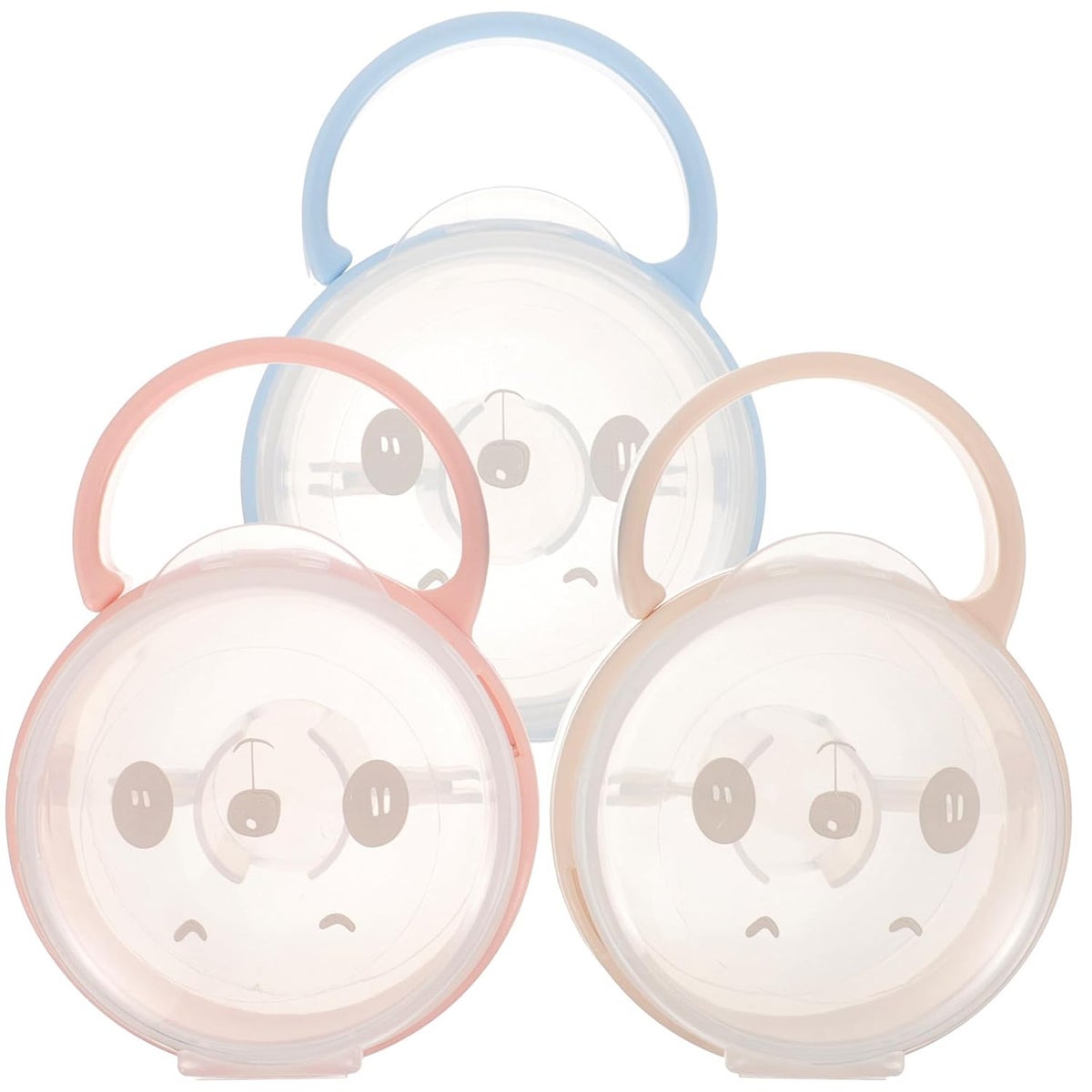 Generic 3Pcs Pacifier Storage Box Set With Handle Cartoon Panda Design ...