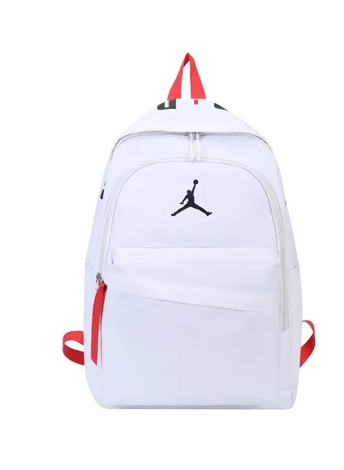 Jordans 【School season】 Printed Large Capacity Zipper Backpack School ...