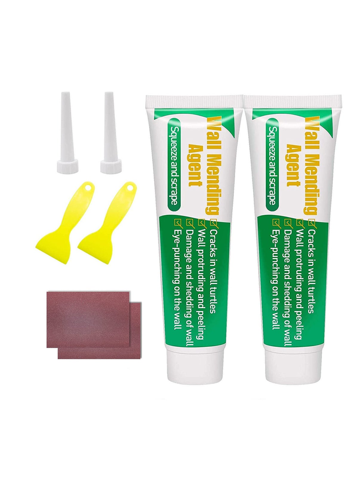 Generic 2 Pack Wall Mending Agent Repair Cream Drywall Patch Drywall ...