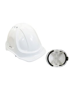 Vaultex Safety Helmet With Pin lock Textile Suspension, VHT, White UAE ...