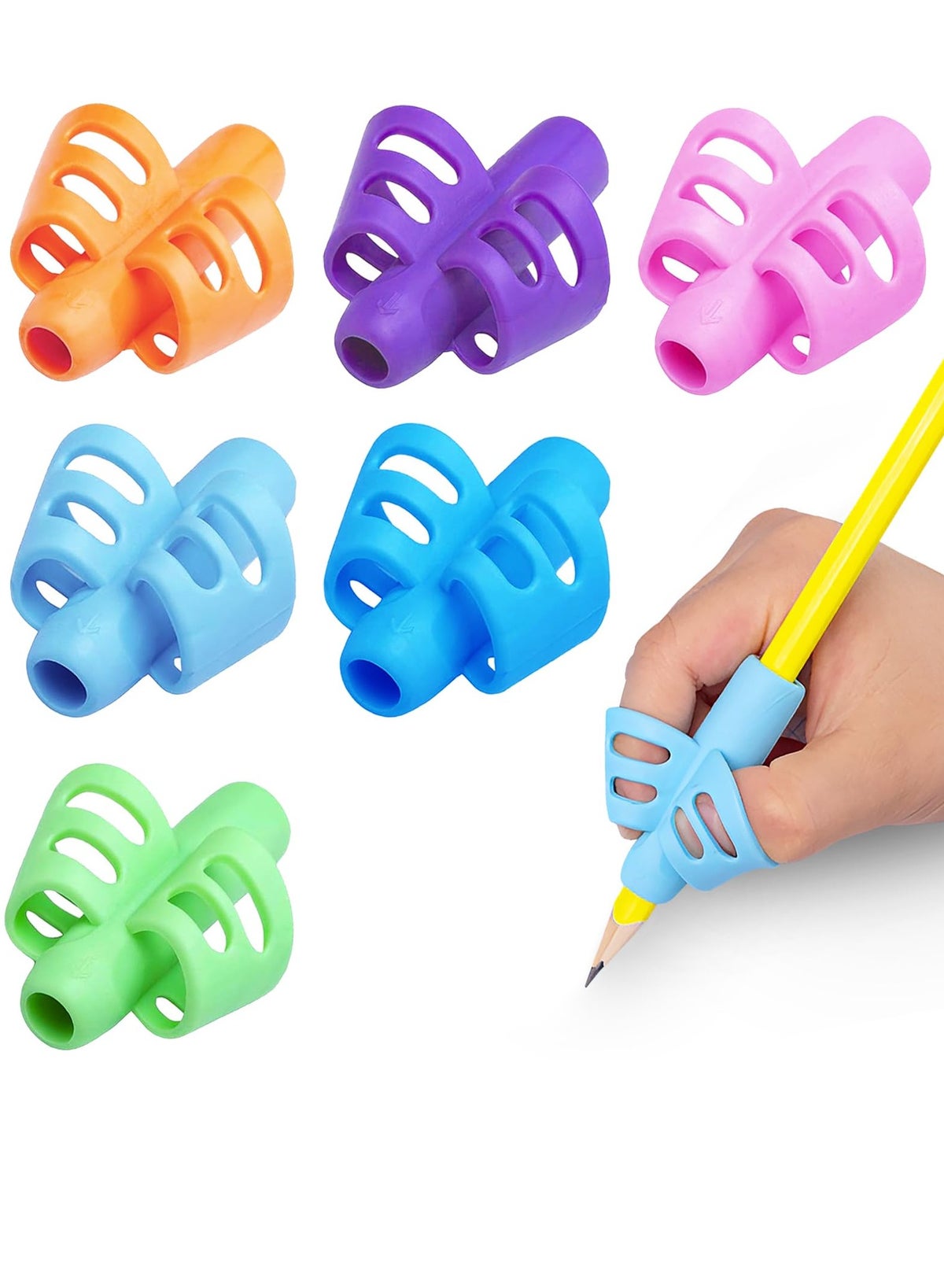 Generic Pencil Grips for Kids Handwriting, Ergonomic Children Writing ...