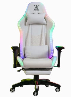 Generic LED Gaming Chair Ergonomic Racing Style Recliner with Massage ...