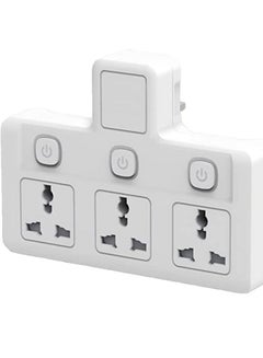 Generic Multi Plug Power Extension Socket Adapter, 3 Way Universal Wall ...