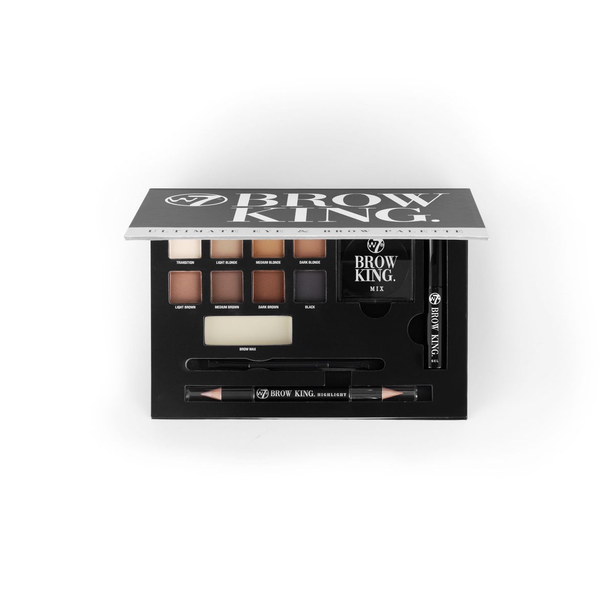 W7 W7 Brow King Ultimate Eyebrow Kit - Shape, Define & Groom Palette ...
