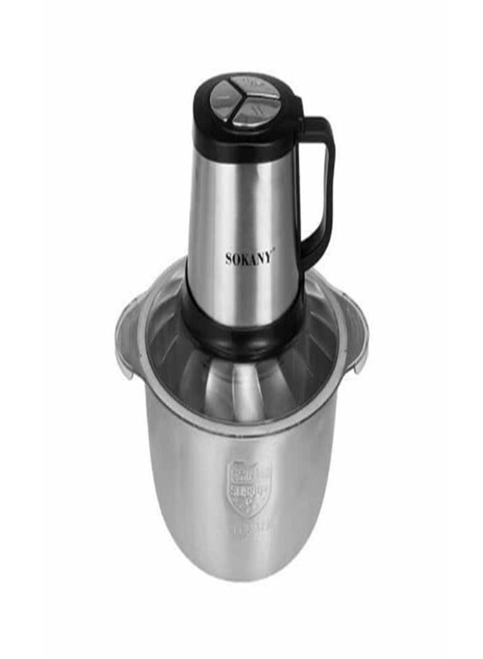 sokany Sokany Sk-7015N Grinder and Chopper with Stainless Steel Body and 5 Liter Bowl, 800 Watt ...