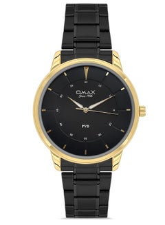 OMAX Omax Original Watches for Men Black Stainless Steel Strap 41mm ...