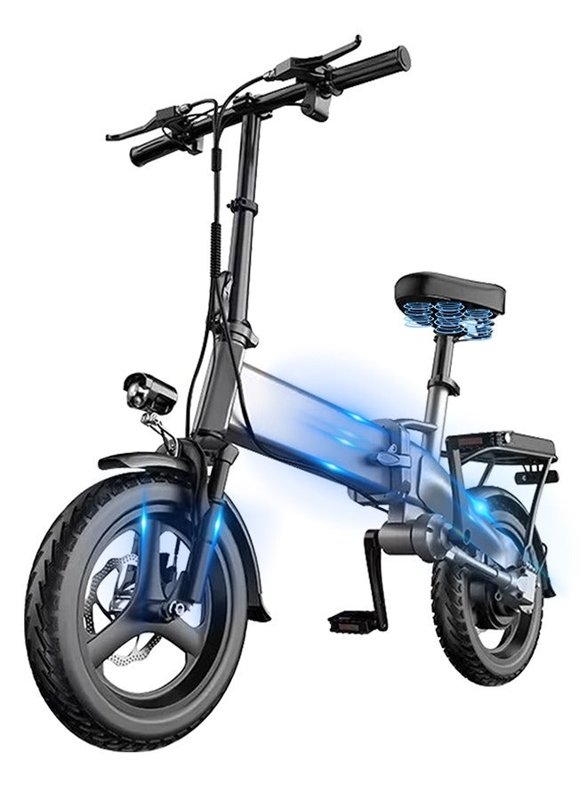 ETG Folding Electric Bike for Adults - 64 km Endurance, Chainless Drive ...
