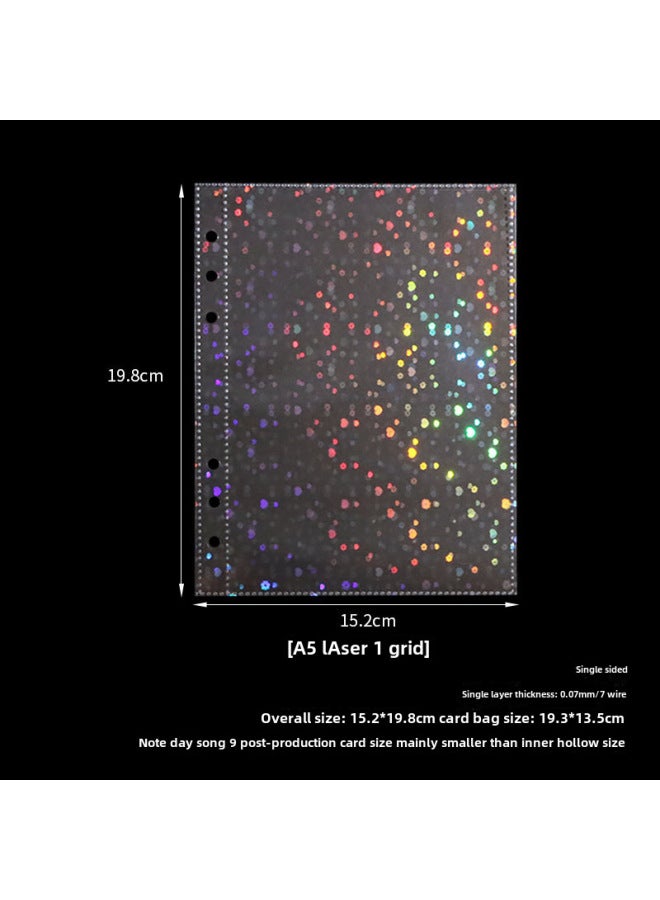 HONGYUNDA A5 Transparent 2-grid Pp Card Bag Game Card 5-inch Portrait ...