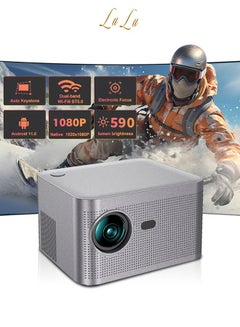 Generic Projector 4K Android 11 1920*1080P 580ANSI Wifi6 BT5.0 Voice ...