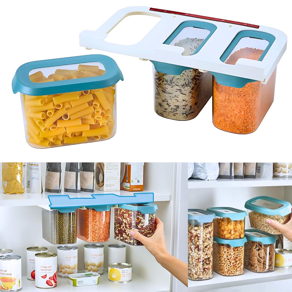 Home Essentials HomeEssentials Hanging Storage Containers for Kitchen ...