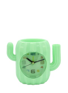 BABAZAM Cactus Desk Alarm Analog Clock with Pen Holder for Kids Room ...