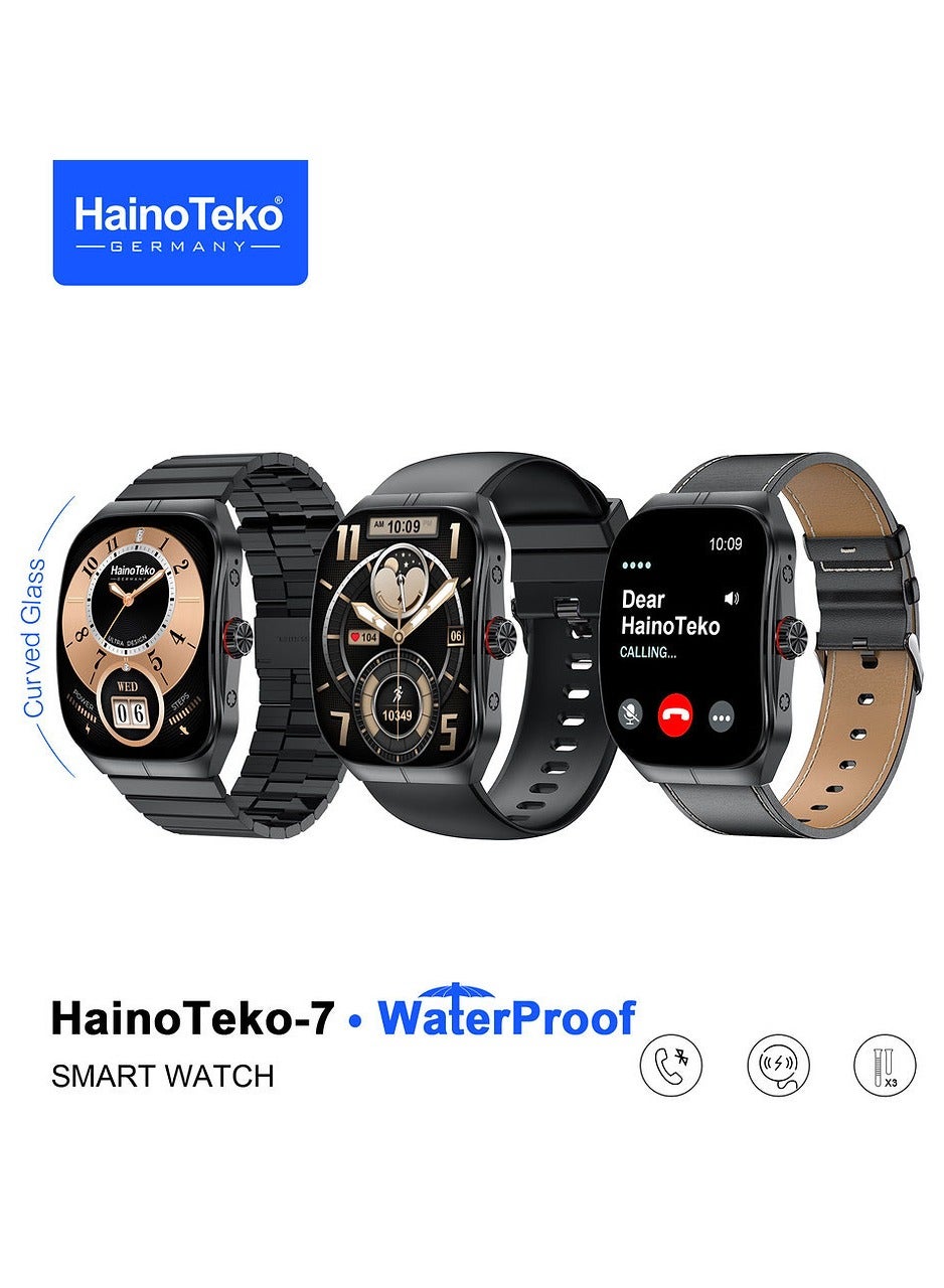 Haino Teko HainoTeko-7 Curved AMOLED Display Waterproof Smartwatch with ...