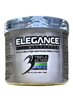 Elegance Hair Gel Elegance Triple Action Strong hold Shining hairs and ...